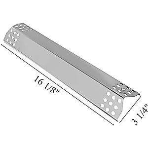 SafBbcue stainless Steel Heat Plate Replacement Part for Kitchen Aid 720-0745B, Nexgrill 720-0733, Jenn-Air 720-0709, 720-0336B, 720-0336C