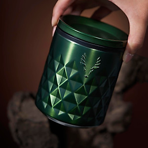 Viski Paragon Cocktail Tumbler Insulated Cocktail Cups, Insulated Rocks Tumbler Stainless Steel Whiskey Glasses with Ceramic Coating Green 12oz Set of 1