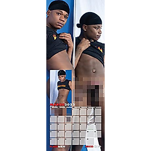 FlavaMen 2023 All Nude Black & Latin Men 13-Month Calendar 8.5 x 22 inch Wall Calendar