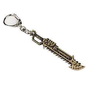Starforged Warhammer 40000 Master Crafted & Chaos Spacemarine Chainsword 40K Keychain-Chaos