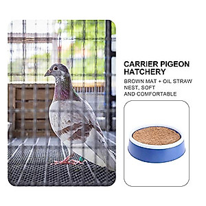 YARDWE 2pcs Handwoven Pigeon Nesting Bowls Pigeon Doves for Pigeon Dwarf Rabbit Gerbil Chinchillas Parakeet Guinea Pigs