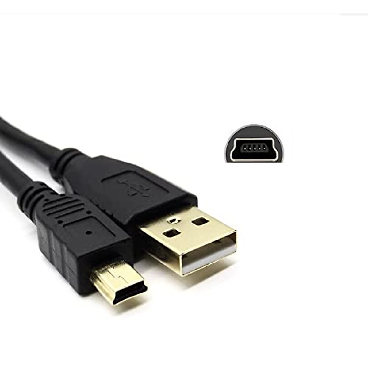 LZYDD USB Cable Power Cord with Golden Plug for Fifine USB Podcast Microphone/Blue Snowball iCE Blue Yeti Recording Microphones MIC,Blue Yeti Pro USB Microphone,(2 Meters)