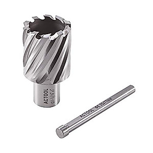 ACTOOL 1-5/16" Diameter × 1" Depth of Cut HSS ANNULAR Cutter with 3/4'' Weldon Shank