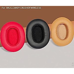 Replacement Ear Pads for Skullcandy Crusher 3.0 Wireless.Ear Cushions, Headset Earpads, Ear Cups Repair Parts (Yellow)