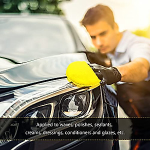 20 Pieces 5 Inch Cars Microfiber Wax Foam Applicator Pads,Microfiber Round Sponge Detailing Cleaning Pads Car Wax Applicator Pads Polish Microfiber Foam Sponge for Cars,Yellow Green Blue Dark Blue