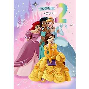 Cards Hallmark Disney Princess 2nd Birthday Wow! You're 2