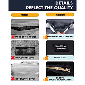 Xinsilu Diaper Bag Backpack Large Baby Diaper Bags for Boys & Girls with Changing Station, Changing Bags Baby Registry Search Waterproof Stylish Newborn Baby Essential Gifts Black…