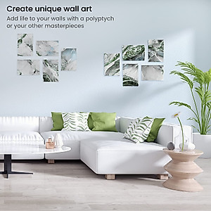 ARTEZA Canvas Boards for Painting, 8 x 10 Inches, Pack of 14, Blank White Canvas Panels for Acrylic, Oil and Gouache Painting