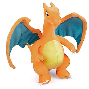 Pokémon 12" Charizard & 8" Charmander Plush 2-Pack - Evolution Set - Officially Licensed - Authentic Soft Stuffed Animal Toy Figure - Valentine's Day Easter Basket Stuffer Gift for Kids, Boys, Girls
