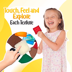 LITTLE CHUBBY ONE Sensory Textured Squares - Mini Pillows and Patches - Set of 20 Different Covered Squares Promotes Sensory Learning Motor Skills Tactile Awareness and Vocabulary Great Gift for Kids