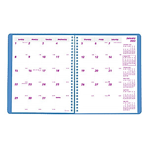 Brownline 2023 Essential Monthly Planner, 14 Months, December 2022 to January 2024, Twin-Wire Binding, 8.875" x 7.125", Mountain Green (CB1200G.03-23)