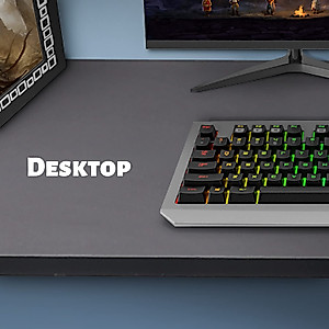 LYNSLIM Gaming Desk – 43” Computer Table for Home Office Gamer Workstation with Storage Shelf,Cup Holder and Headphone Hooks (Black, 43")