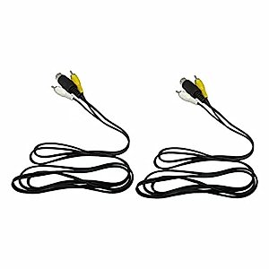 GRABOTE 2pcs 6FT RCA TV AV Audio Video Cord Cable for Sega Genesis 1 & Sega Master System