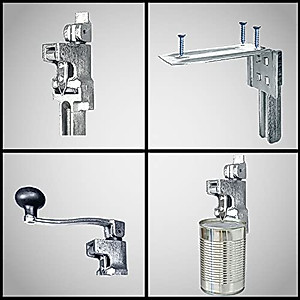 Simple Project Commercial Can Opener, 18”Table Manual Can Opener With Base, For Restaurants, Hotels, Bars, Military Can Opener, Swing Away & Heavy Duty Can Opener - cast steel