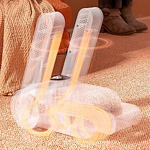 NUOPAIPLUS Shoe Dryer, 220V Adjustable Shoes Dryer Machine Smart Timer Fast Dryer Heater Deodorizer Dehumidifier Device Sock Gloves Boots Drier Heater (Color : Ordinary Folding)