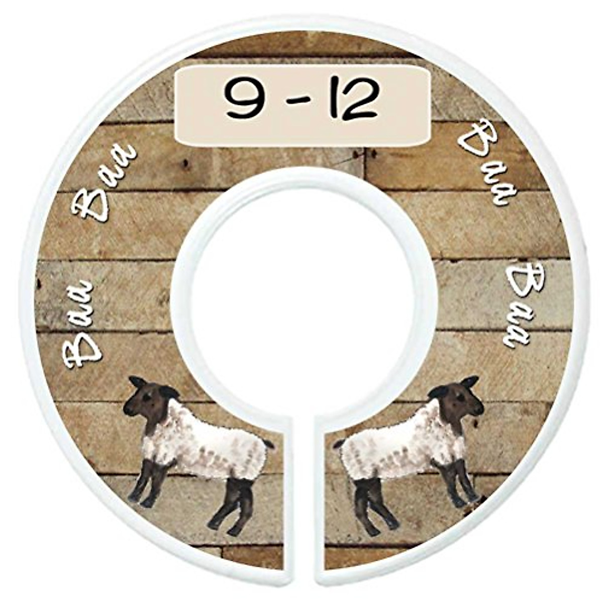 Mumsy Goose Baby Nursery Closet Dividers, Closet Organizers Baby Boy Barnyard