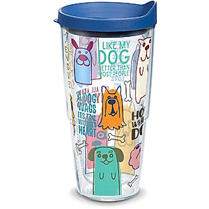 Tervis Dog Sayings Made in USA Double Walled Insulated Tumbler Travel Cup Keeps Drinks Cold & Hot, 24oz, Classic