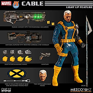 Mezco One: 12 Collective: Marvel Cable (X-Men Version) Action Figure, Multicolor
