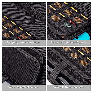 Butterfly Nintendo Switch Case, Nintendo Switch OLED Case, Nintendo Switch Carrying Case for Girls Boys, Protective Hard Shell Portable Swtich Case for Nintendo Switch Console & Accessories, White