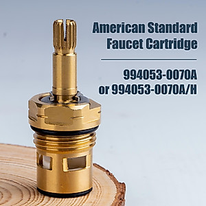 2 Packs Faucet Cartridge Compatible with American Standard 994053-0070A Bath & Kitchen Faucet Replacement Valve Cartridge, Brass