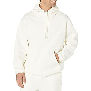 Amazon Essentials Men's Oversized-Fit Hoodie (Available in Big & Tall), Eggshell White, X-Large