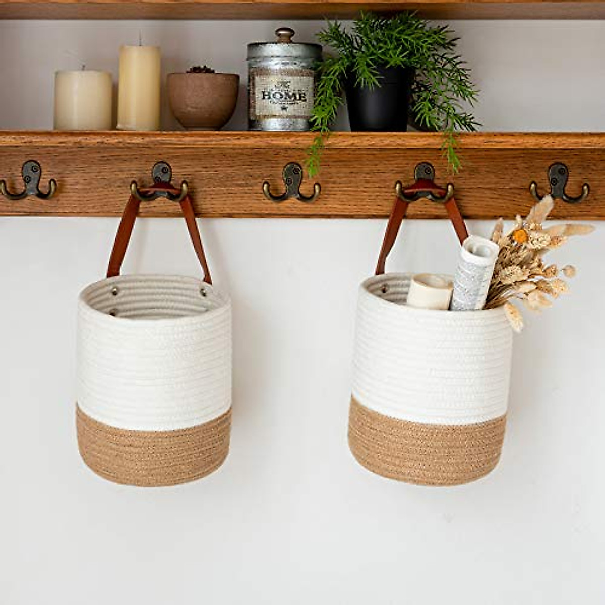 Goodpick Woven Hanging Basket Set (Set of 2)