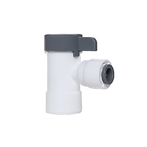 LiquaGen - Replacement Tank Valve for Universal Reverse Osmosis Storage Tanks (1/4" QC x 1/4")
