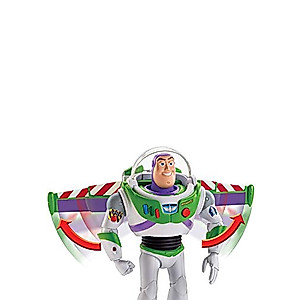 Toy Story Ultimate Walking Buzz Lightyear, 7 in Tall Figure with 20+ Sounds and Phrases, Walking Motion and Expandable Wings, Gift for Kids 3 Years and Older with Expandable Wings