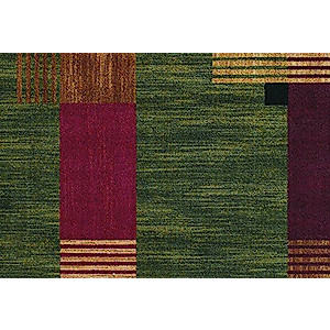 Mohawk Home Alliance Modern Geometric Red 6' x 9' Area Rug Perfect for Living Room, Dining Room, Office