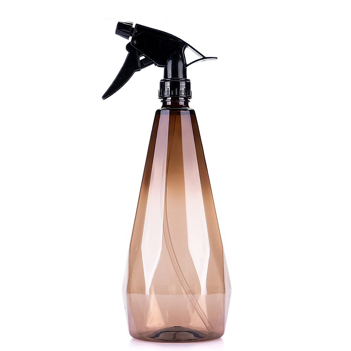 Amber Spray Bottle-Cleaning Spray Bottles,Healthy Plastic& 32 oz Spray Bottle For Hair&Hand&Clothe&Bathroom&Plant，Empty Mister Refillable Spray Bottles With ET,Essential Oil,Water,etc.(2 pack) (Amber)