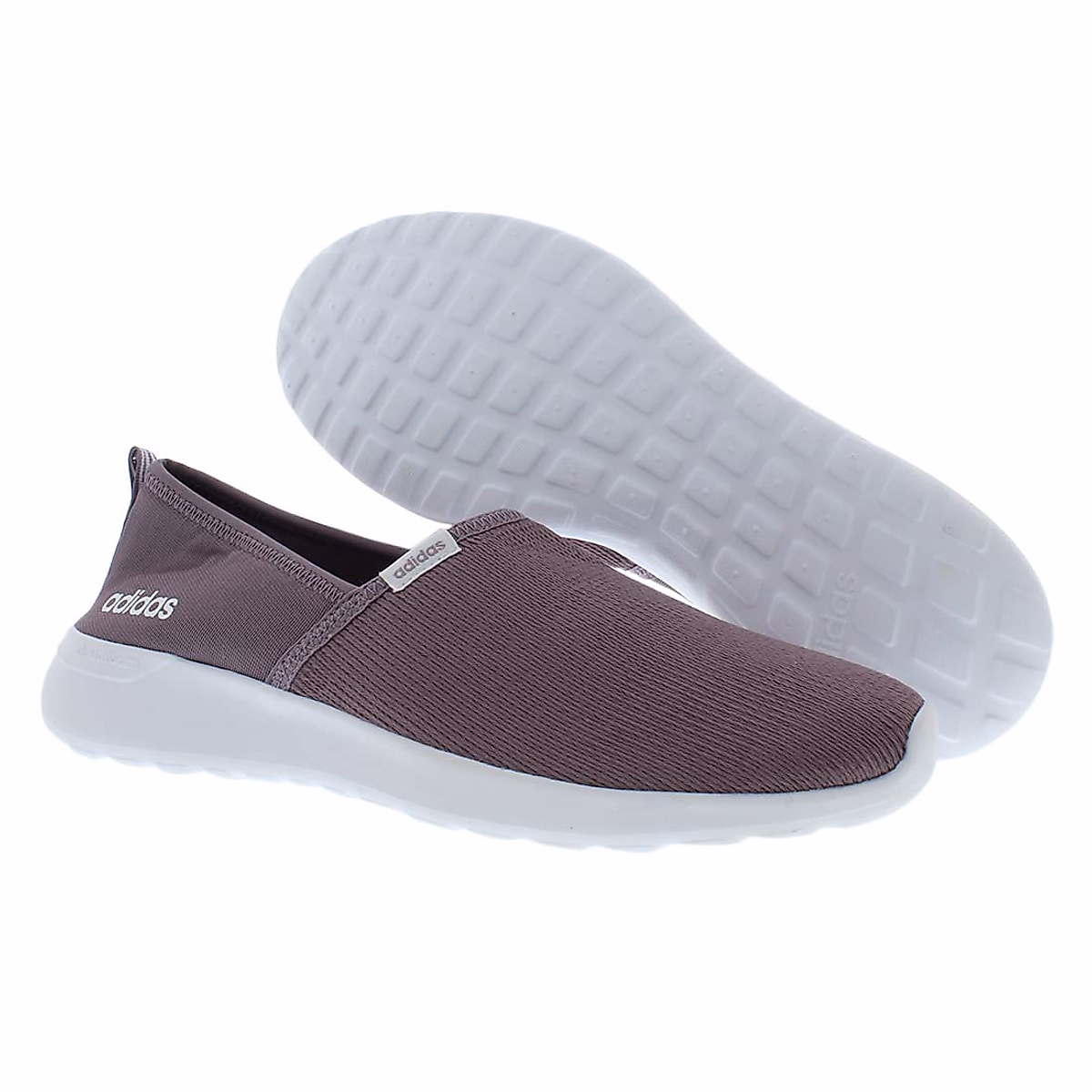 adidas Women's Lite Racer Slip-On Shoes, Purple/White 11