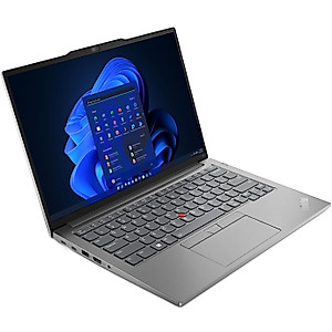 LENOVO ThinkPad E14 Business Laptop 14.0" FHD IPS Display (AMD Ryzen 5 7530U 6-Core, 16GB RAM, 512GB PCIe SSD, AMD Radeon, Backlit Keyboard, FP Reader, WiFi 6, Webcam Win 11 Pro) with Hub