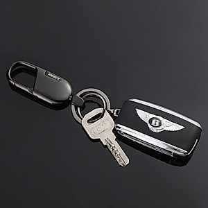 ASSCV Car Keys Keychain, Heavy Duty Keychains,Car Key Fob Accessory For Men and Women,With Elegant Metal Box (Black)