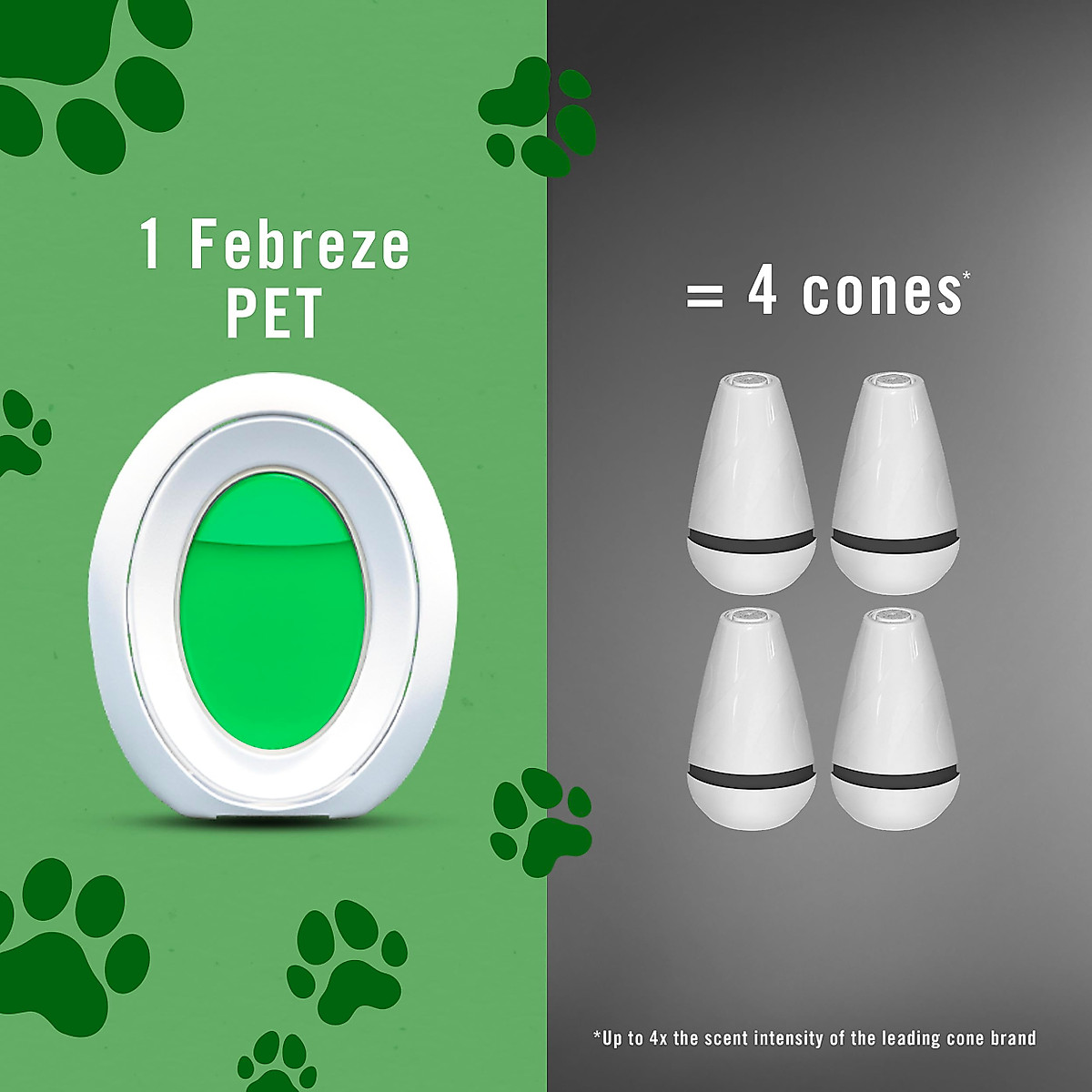 Febreze Small Spaces Air Freshener, Pet Friendly Air Fresheners Alternative for Home, Room Air Freshener, Fresh Scent, Room Deodorizer & Odor Fighter for Strong Odor (4 Count)