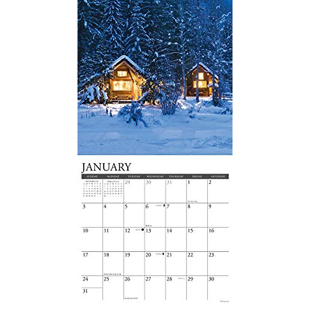 Cabinlife 2021 Wall Calendar