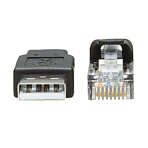 Tripp Lite USB-A to RJ45 Rollover Console Cable Cisco Compatible M/15ft (U009-015-RJ45-X)