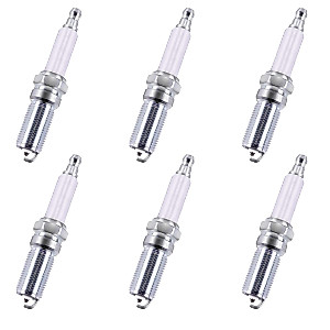 MAS Set of 6 Ignition Coils Pack UF303 & OEM Spark plugs Compatible with Chevrolet Trailblazer Colorado Buick Rainier GMC Canyon Envoy Hummer H3 Isuzu Olds Saab Replacement for UF303 GN10114 52-1743