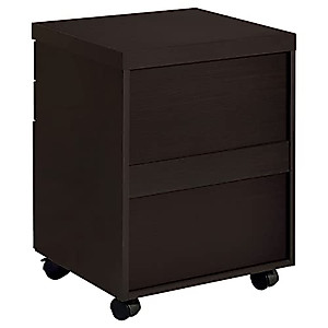 Coaster Furniture Skylar 3-drawer Mobile File Cabinet Cappuccino 800894