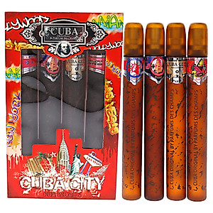 Cuba Cuba City Women 1.17oz Hollywood, 1.17oz Vegas, 1.17oz Miami, 1.17oz New York 4 Pc Gift Set (I0075457)
