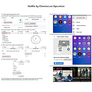Wireless Display Adapter/miracast Receiver 5.8GWiFi 4Khdmi Directlyfor iPhone Screen Mirroring VAudio from iPadPhone to TVLaptopProjector...