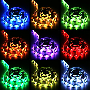 STAR LIGHTING Led Strip Lights 6.56ft for 40-60in TV USB Backlight Kit with Remote, 16 Color 5050 Bias HDTV （24Key Remote）