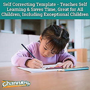 Channie’s Practice Handwriting & Printing Paper Workbook One Page A Day, 250 Pages Front & Back, 125 Sheets, Grades PreK – 1st, Size 8.5” x 11” Summer School, Summer Bridge