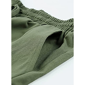 Eytino Womens Plus Size Summer Cargo Shorts Stretch Walking Shorts Lightweight Running Golf Shorts with 4 Pockets,2X Green