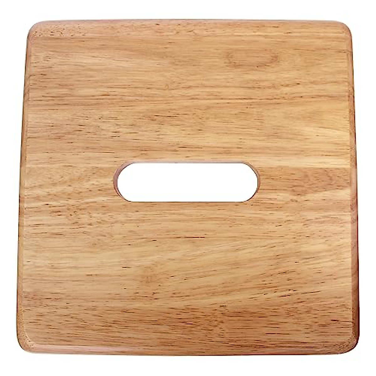 eHemco Solid Hardwood Step Stool for Adults and Kids, 12.25 Inches, Natural