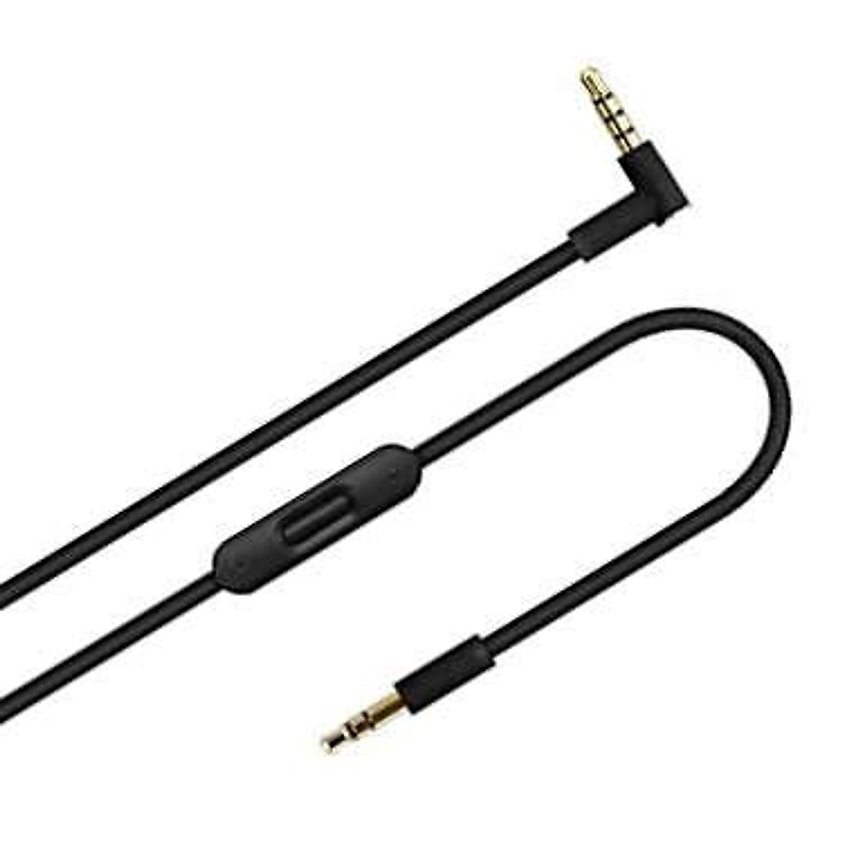 Audio Aux Cable Cord Wire with Inline Microphone and Control for Beats by Dr Dre Headphones Solo Studio Pro Detox Wireless Mixr Executive Pill Sony Noise Cancelling & More (Black)