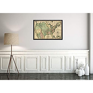 1816 Map| Map of the United States of America : with the contiguous British and Spanish pos