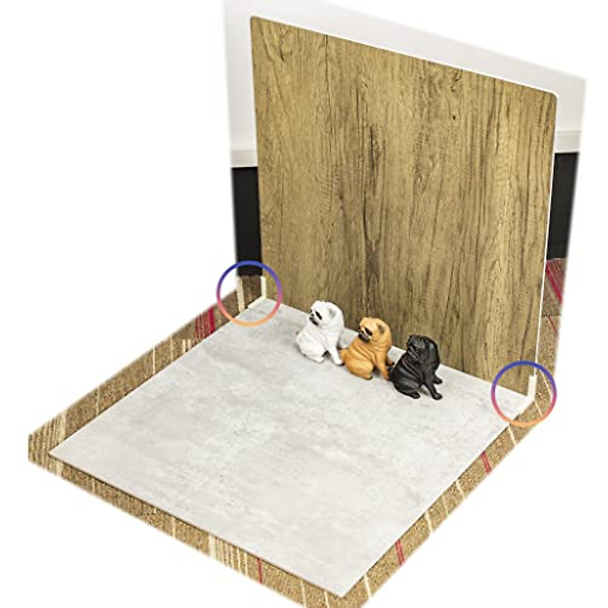 Adjustable Universal Backdrop Board Bracket Vertical L Shape Background Holder Stand for Photograph Studio (4 Pack)