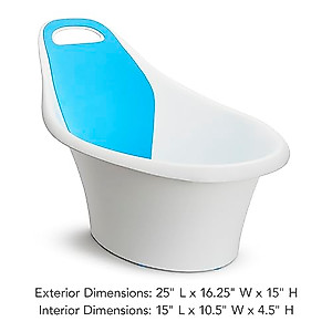 Munchkin® Sit & Soak™ Baby Bath Tub, 0-12 Months, White, 25 x 16.25 x 15 Inch
