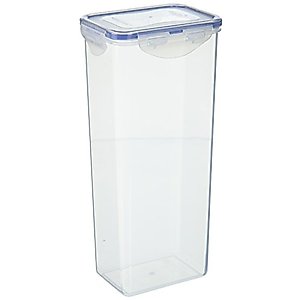 LOCK & LOCK Airtight Rectangular Tall Food Storage Container, Pasta Box 67.63-oz/ 8.45-cup,(Pack of 4)