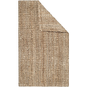 SAFAVIEH Natural Fiber Collection Area Rug - 5' x 7'6", Natural, Handmade Chunky Textured Jute 0.75-inch Thick, Ideal for High Traffic Areas in Living Room, Bedroom (NF447A)